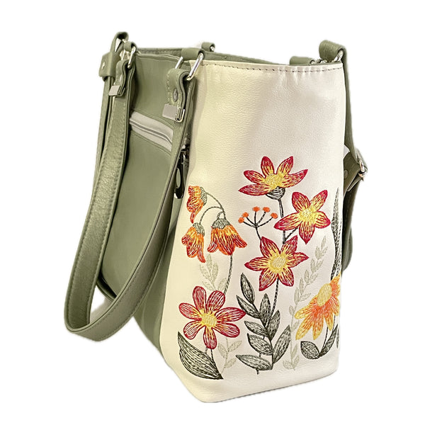 Abigail Tote Flower Garden - BeautifulBagsEtc